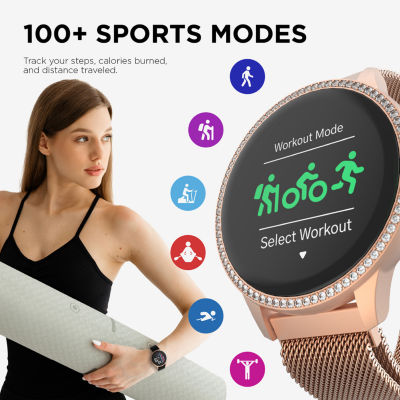 Itouch Sport 4 Unisex Adult Multi-Function Rose Goldtone Smart Watch ...