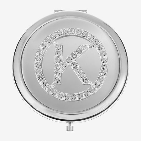 Click here for Monet Jewelry Initial Gray Round Compact Mirror  O... prices