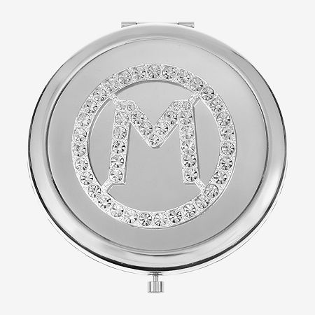 Click here for Monet Jewelry Initial Gray Round Compact Mirror  O... prices