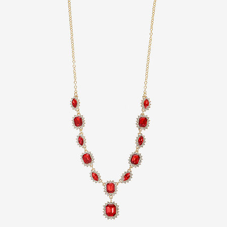 Click here for Monet Jewelry Gold Tone Womens Black Glass 17 Inch... prices