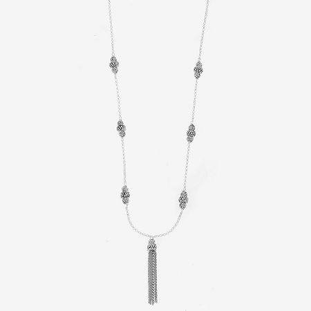 Click here for Monet Jewelry Tassel Womens Red Glass 34 Inch Stra... prices