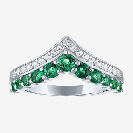 Click here for Womens Lab Created Green Emerald Sterling Silver B... prices