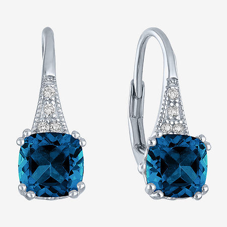 Click here for Gemstone Sterling Silver Cushion Drop Earrings  On... prices
