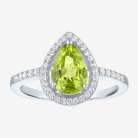Click here for Womens Genuine Green Peridot Sterling Silver Pear... prices