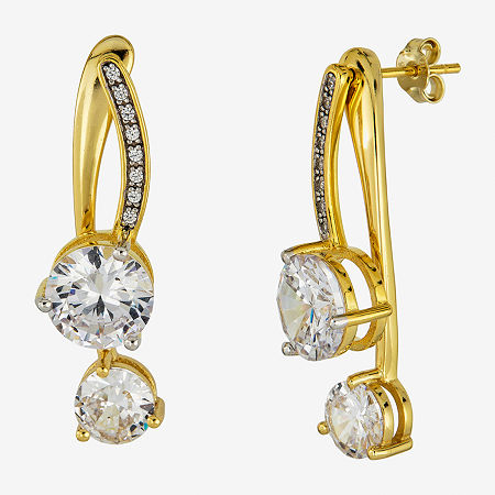 Click here for Womens Cubic Zirconia Sterling Silver Drop Earring... prices