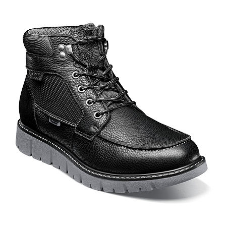 Nunn Bush Mens Karnak Moc Toe Boot - Black Tumble