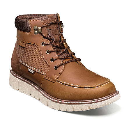 Nunn Bush Mens Karnak Moc Toe Boot - Tan Charcoal