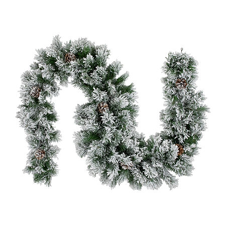 Northlight Angel Pine And Pine Cones Unlit Christmas Indoor Garland  One Size  Green