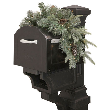 Click here for Northlight Pine Cone And Pine Mailbox Pre-Lit Swag... prices