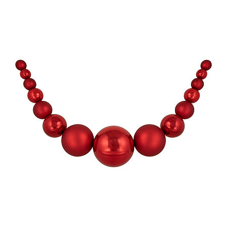 Click here for Northlight 6ft Red Shatterproof Ball Swag  One Siz... prices