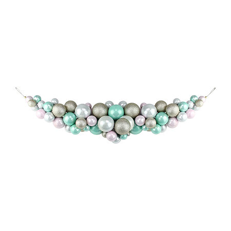 Click here for Glittered Ball Unlit Swag  One Size  Pink prices