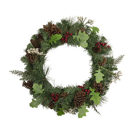 Click here for Northlight Natural Pine And Berry Wreath  One Size... prices
