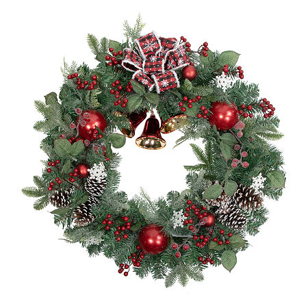 Click here for Northlight Bells And Mixed Foliage Wreath  One Siz... prices