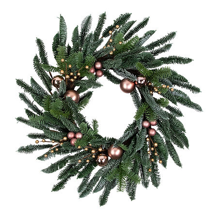 Click here for Northlight 28in Ornament Ball Unlit Wreath  One Si... prices