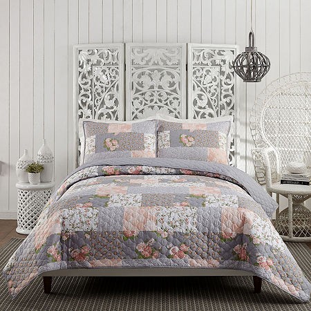 Click here for Modern Heirloom La Flor Reversible Quilt Set  One... prices