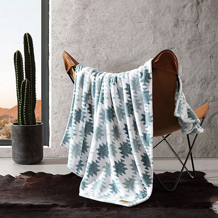 Click here for Wrangler Southwest Ultra Soft Plush Fleece Throw... prices