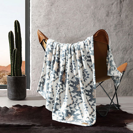 Click here for Wrangler Southwest Ultra Soft Plush Fleece Throw... prices