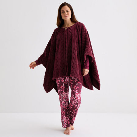 Click here for Liz Claiborne Poncho Womens Fleece Long Sleeve Mid... prices