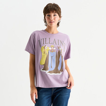 Click here for Disney Villains Boyfriend Tee Womens Crew Neck Sho... prices