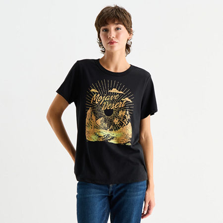 Click here for Mojave Desert Boyfriend Tee Womens Crew Neck Short... prices