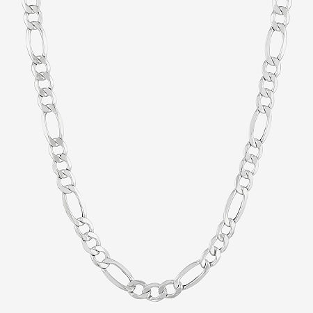Click here for Made in Italy Mens 10K White Gold 22 Inch Figaro C... prices