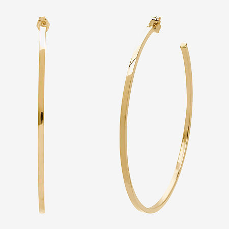 Click here for Womens 14K Gold 70mm Hoop Earrings  One Size  Yell... prices