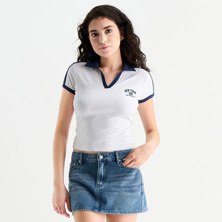 Click here for Forever 21 Womens Juniors Short Sleeve Polo Shirt... prices