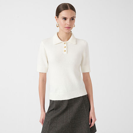 Click here for RM Rebecca Minkoff Womens Short Sleeve Polo Sweate... prices