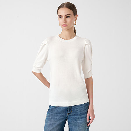 Click here for RM Rebecca Minkoff Womens Crew Neck Short Sleeve P... prices