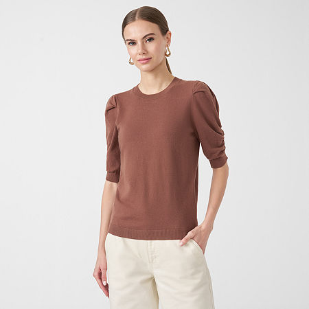 Click here for RM Rebecca Minkoff Womens Crew Neck Short Sleeve P... prices