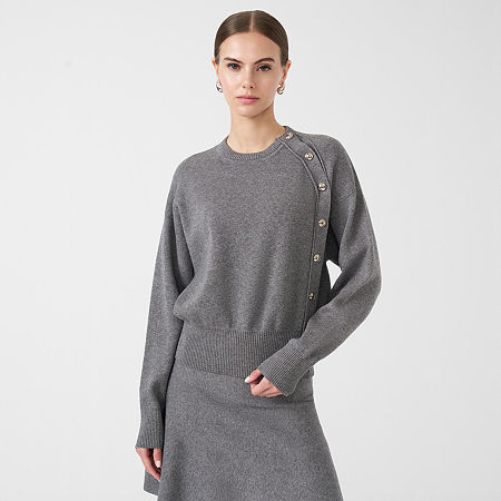 Click here for RM Rebecca Minkoff Womens Crew Neck Long Sleeve Pu... prices