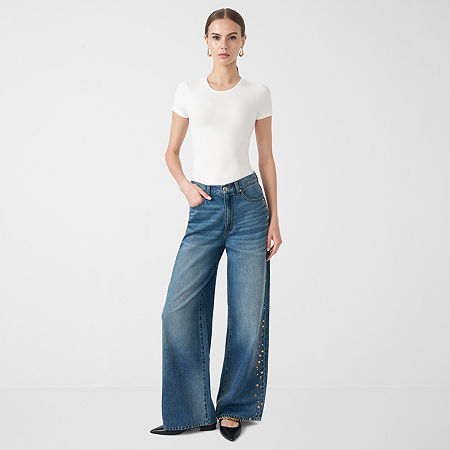 Click here for RM Rebecca Minkoff Womens Mid Rise Wide Leg Jean... prices