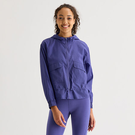 Click here for Xersion Womens Lightweight Woven Windbreaker  X-la... prices