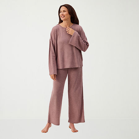 Click here for Martha Stewart Womens Waffle Round Neck Long Sleev... prices