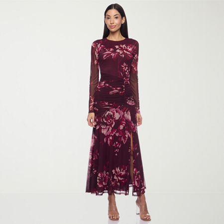 Click here for Premier Amour Womens Long Sleeve Floral Sheath Dre... prices