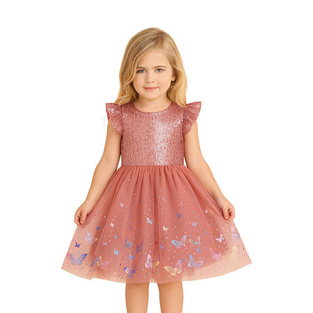 Click here for Lilt Little Girls Short Sleeve Flutter Sleeve Tutu... prices