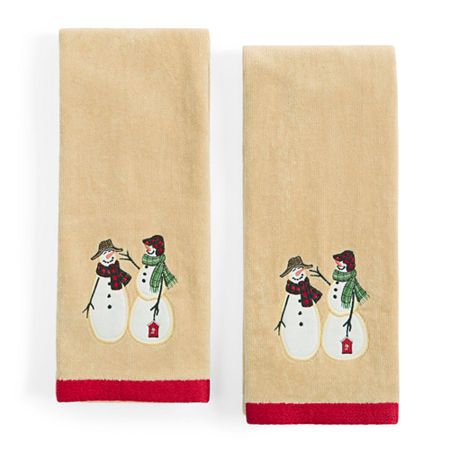 Click here for Avanti Snowman Gathering 2-pc. Embellished Hand To... prices