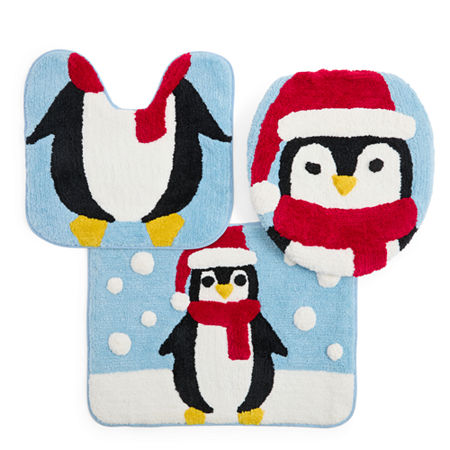 Click here for Avanti Penguin 3-pc. Bath Rug Set  One Size  Blue prices