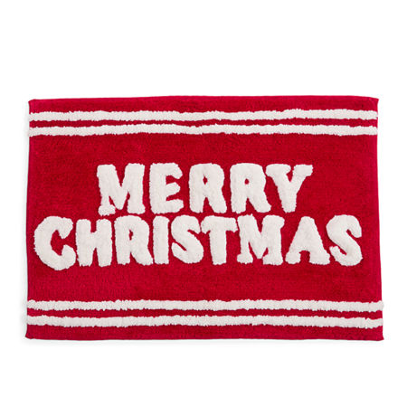 Click here for Avanti Merry Christmas Bath Rug  One Size  Red prices