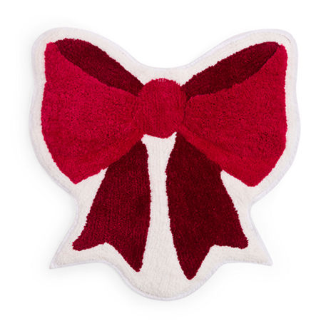 Click here for Avanti Bow Bath Rug  One Size  Red prices