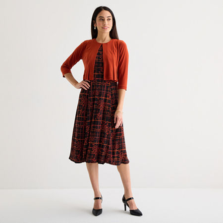 Click here for Danny & Nicole Womens Floral Midi Jacket Dress  X-... prices