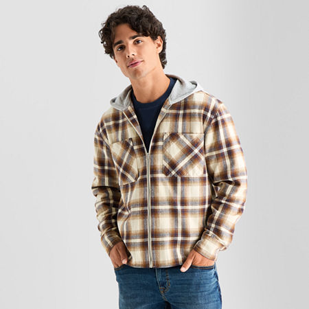 Click here for Arizona Mens Hooded Long Sleeve Regular Fit Flanne... prices