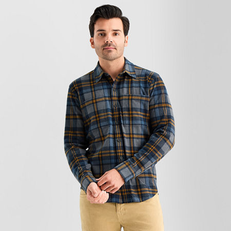 Click here for mutual weave Mens Long Sleeve Button-Down Shirt  X... prices