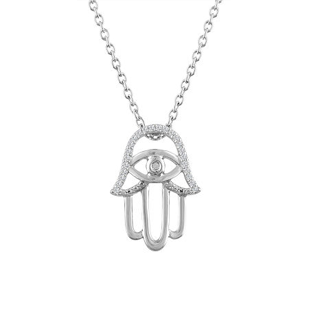 Click here for Faith Womens Diamond-Accent Natural Diamond Hamsa... prices