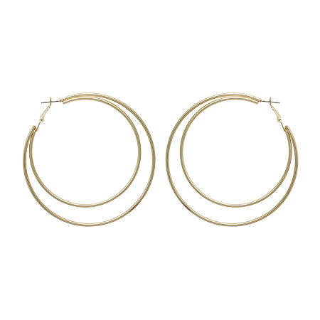 Click here for Bold Elements Thin Double Womens 79mm Hoop Earring... prices