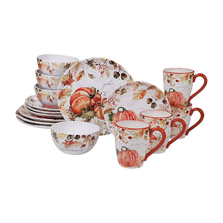 Certified International Harvest Splash 16 Piece Dinnerware Set - Multi