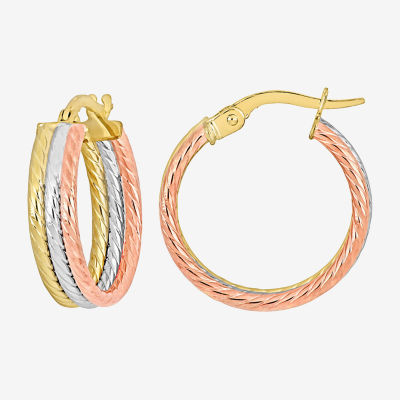 10K Gold 19mm Circle Hoop Earrings - JCPenney
