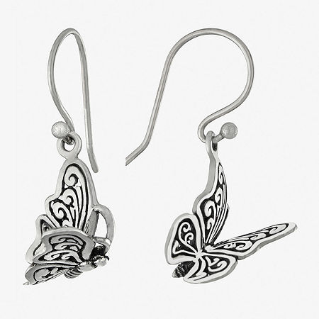Click here for Bali Inspired Womens Sterling Silver Butterfly Dro... prices
