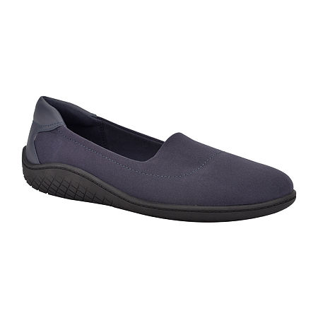 Easy Spirit Womens Gift Easy-On Flats - Dark Gray