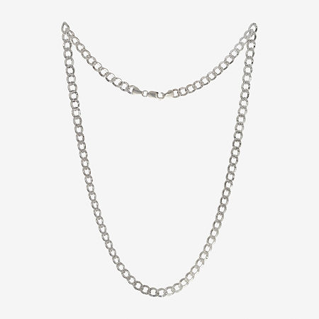Click here for Made in Italy Mens Sterling Silver 24 Inch Curb Ch... prices
